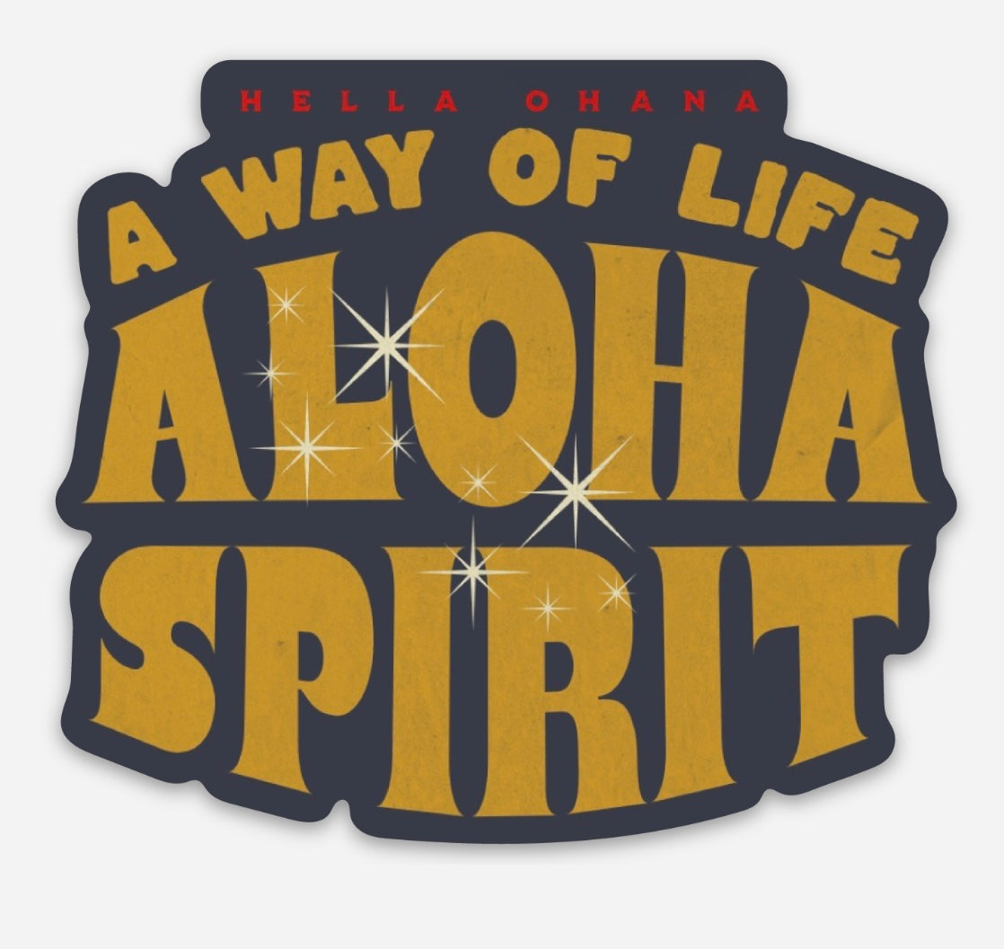Aloha Sparkle Sticker – Hella Ohana